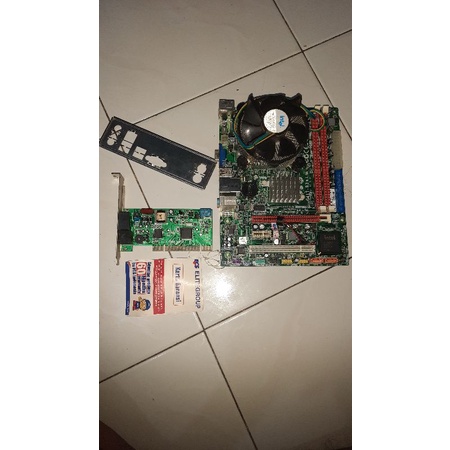 Jual Motherboard ECS G41T DDR3 + Processor dan Fan | Shopee Indonesia