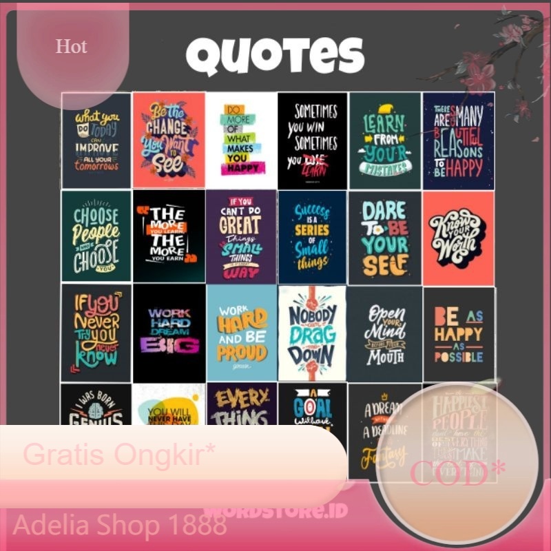 Jual [COD] Poster Dinding | Poster Dinding Quotes | Wall Collage ...