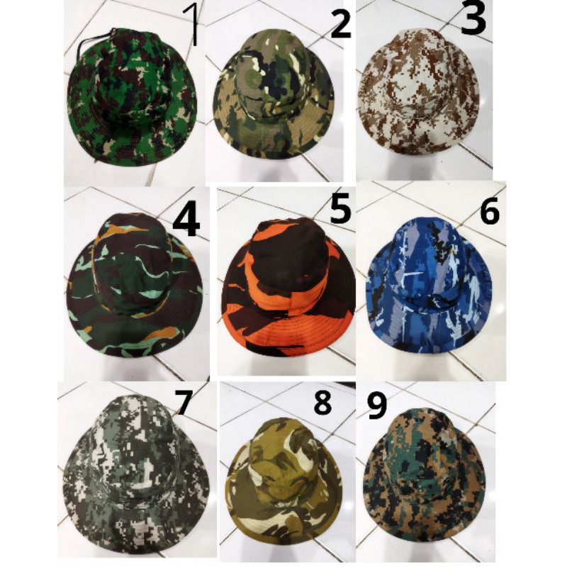 Jual TOPI RIMBA LORENG | Shopee Indonesia