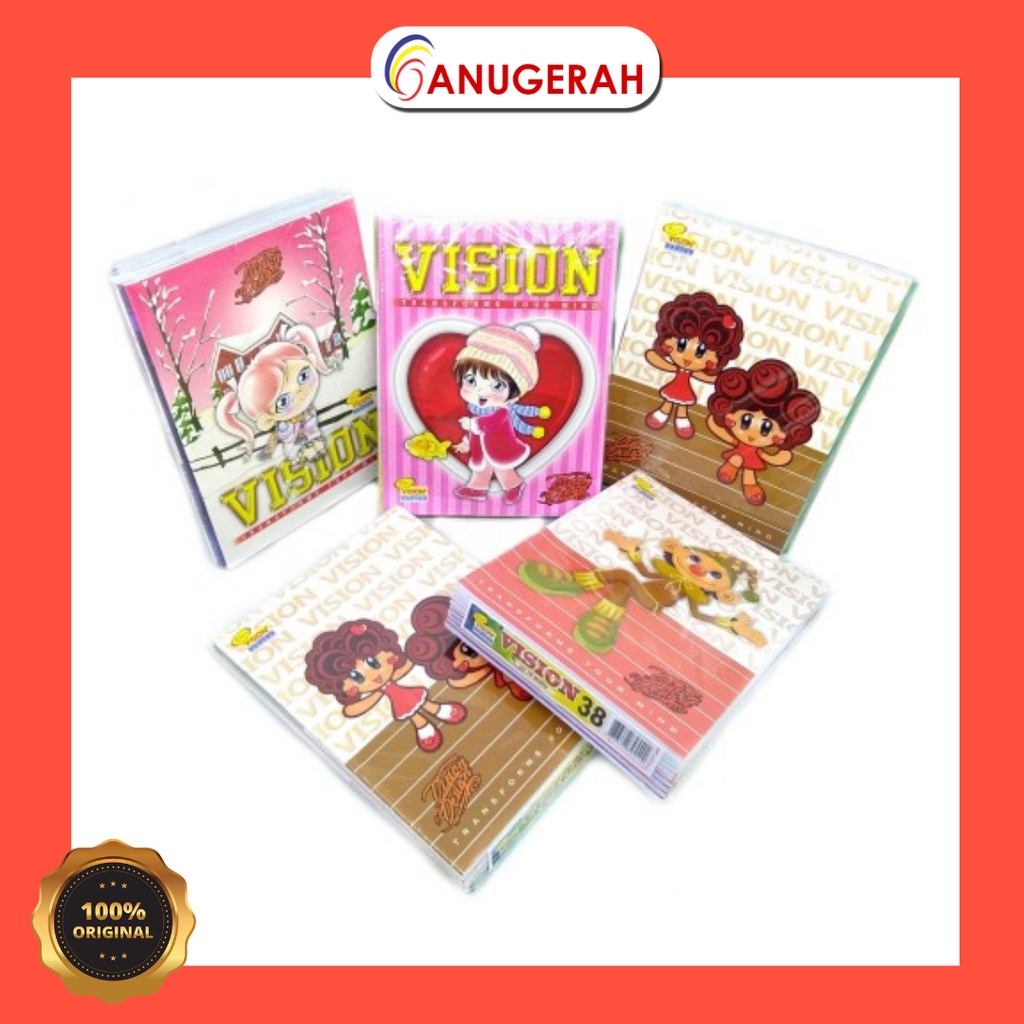 Jual BUKU TULIS VISION 38 LEMBAR (PACK / ISI 10 PCS) | Shopee Indonesia