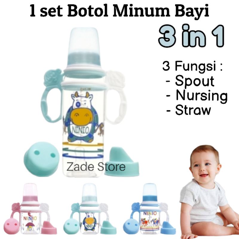 Jual Dot Botol minum bayi 3in1 Ninio BPA Free Training cup tempat minum ...