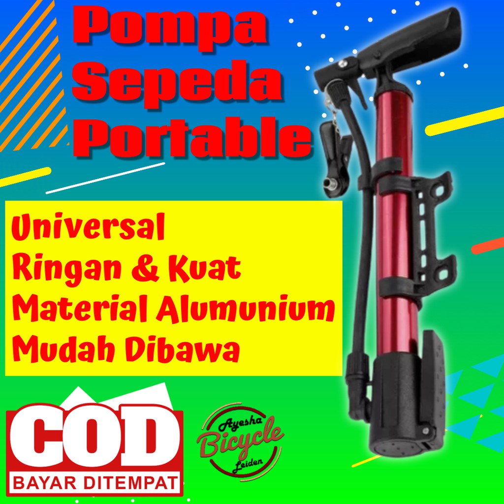 Jual Pompa Sepeda Pompa Ban Sepeda MTB Lipat Gunung Pompa Sepeda Motor ...