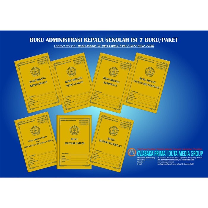 Jual Buku Terbaru Adm Kepala Sekolah Isi 7 Buku Shopee Indonesia