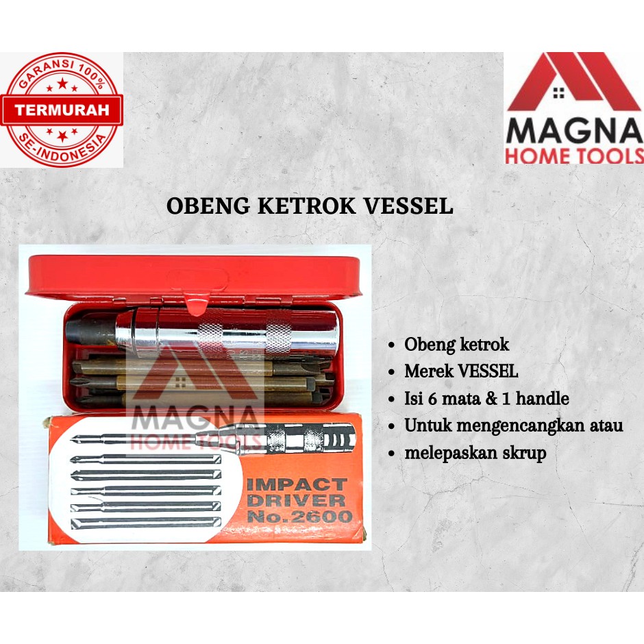Jual MHT || OBENG KETROK SET VESSEL / OBENG KETOK / IMPACT DRIVER ...
