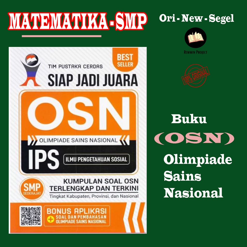 Jual (ORI) Buku OSN IPS SMP - Siap Jadi Juara Olimpiade Sains Nasional SMP | Shopee Indonesia