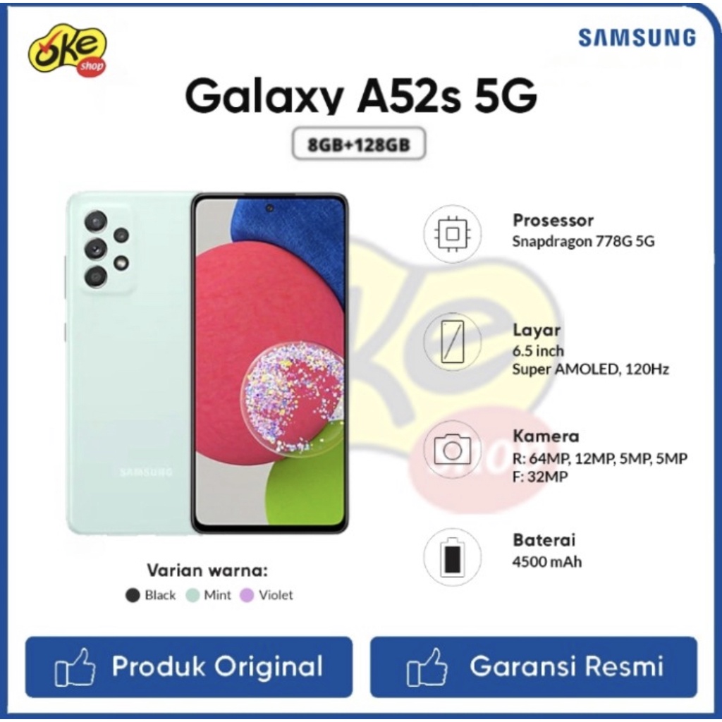 Jual Samsung Galaxy A52S 5G Smartphone (8GB / 128GB) | Shopee Indonesia