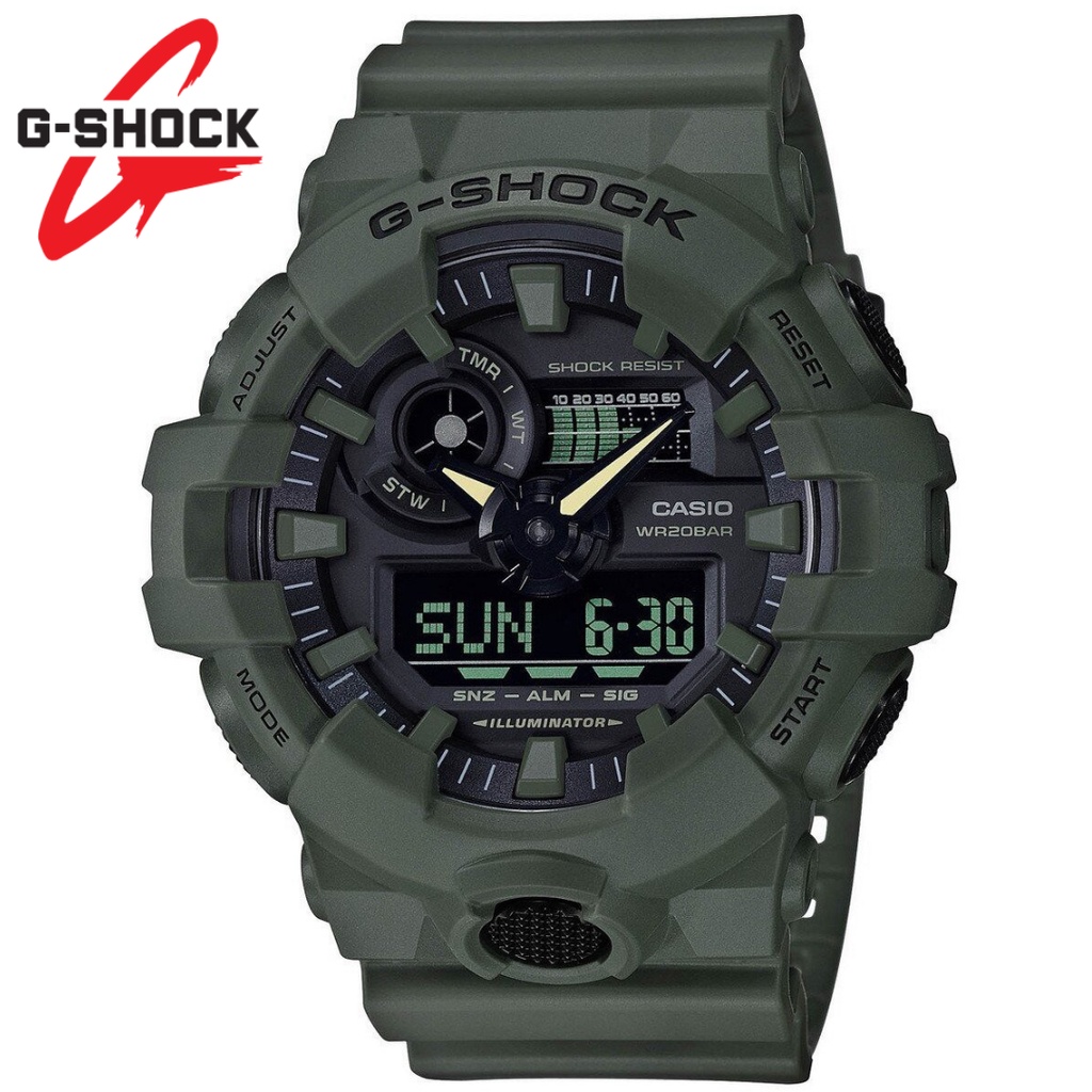Jual Casio Gshock GA-700 Dualtime Analog Digital Box Fullset ...