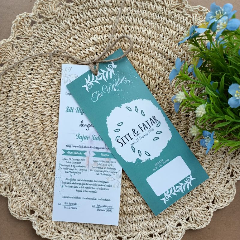 Jual Undangan Hangtag Pernikahan Vintage Rustic Elegan Hang Tag Tali ...