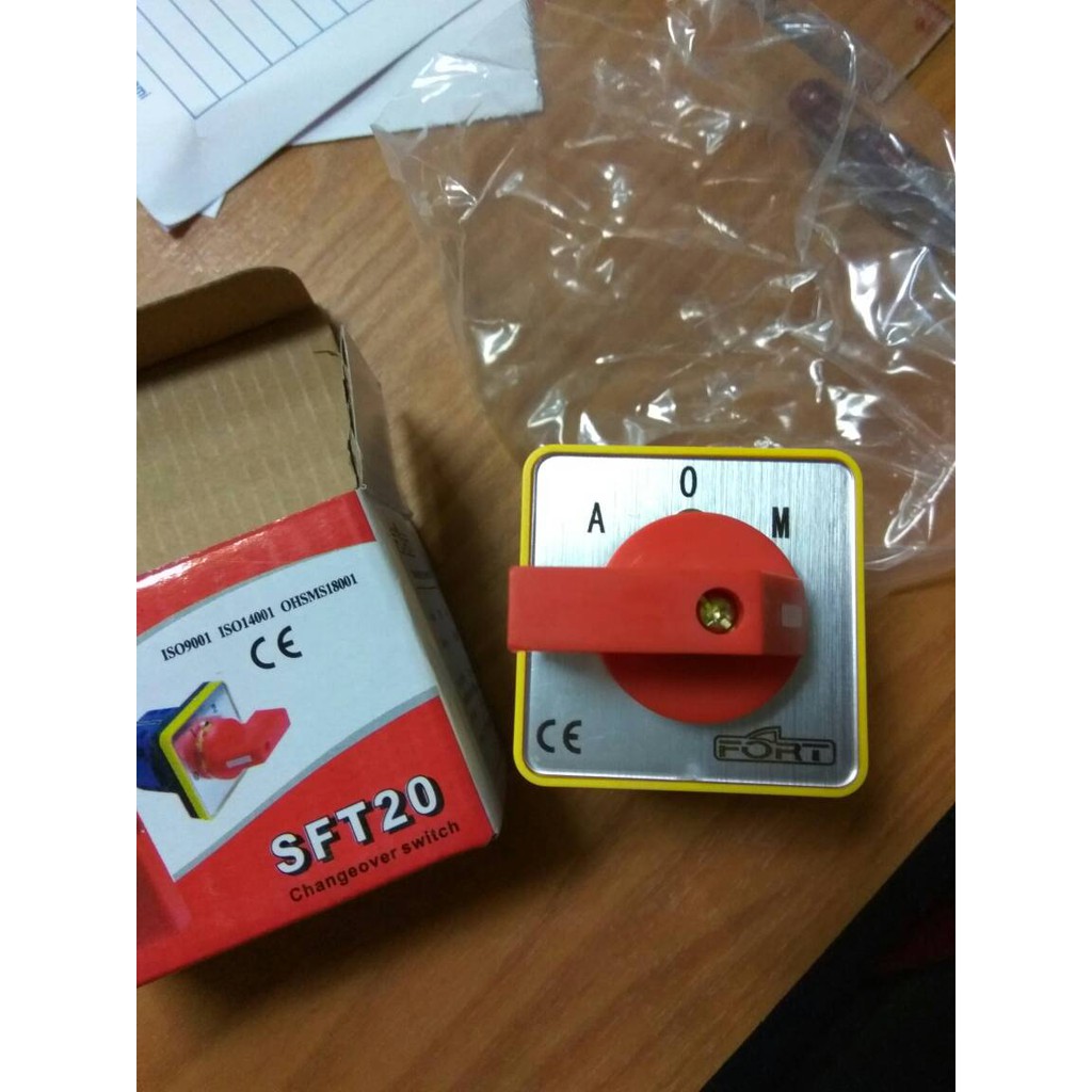 Jual Rotary switch MOA 3P 3 pole A-O-M ( change over switch) | Shopee ...