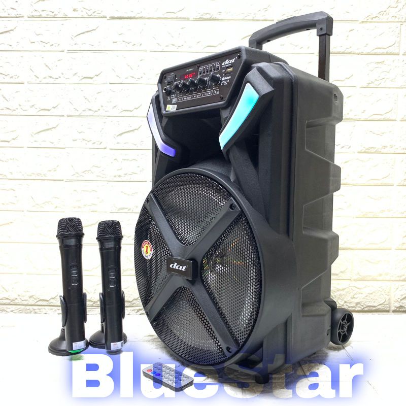 Jual Speaker Portable Wireless DAT DT 1210FT X2 Original 12 inch ...
