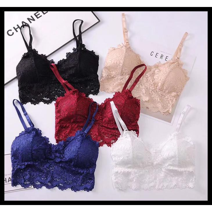 Jual Bralette / bra sexy renda lace - Hitam TERBARU | Shopee Indonesia