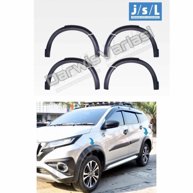 Jual Over Fender All New Rush Terios 2018 2020 2021 Luxury Hitam Jsl ...