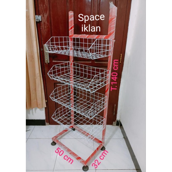 Jual Rak Snack full besi, Rak kacang 4 ssn singel, doble. | Shopee ...