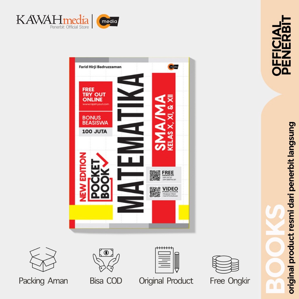 Jual Buku Penunjang Pelajaran - New Edition Pocket Book Matematika SMA/MA Kelas X, XI, & XII ...