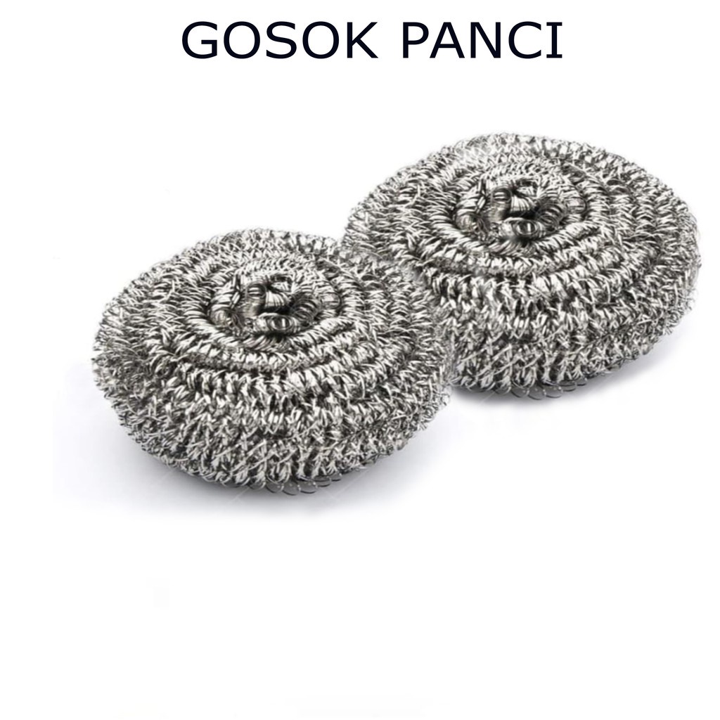 Jual GOSOK PANCI Stainless Set Sabut Cuci Piring Sikat Wajan Besi Sikat ...