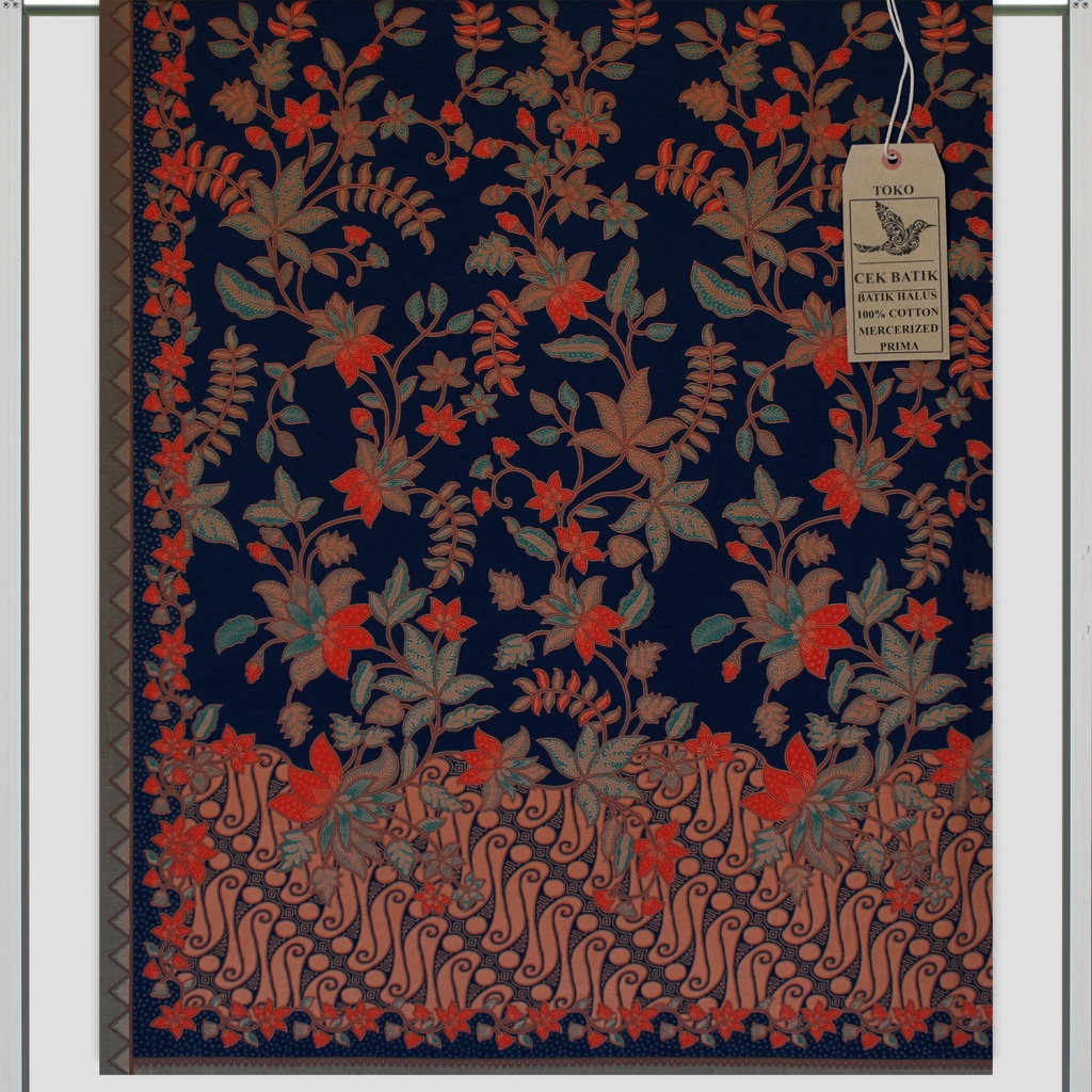 Jual kain batik Expor Motif Soft Special Batik Bunga Kombinasi Parang ...