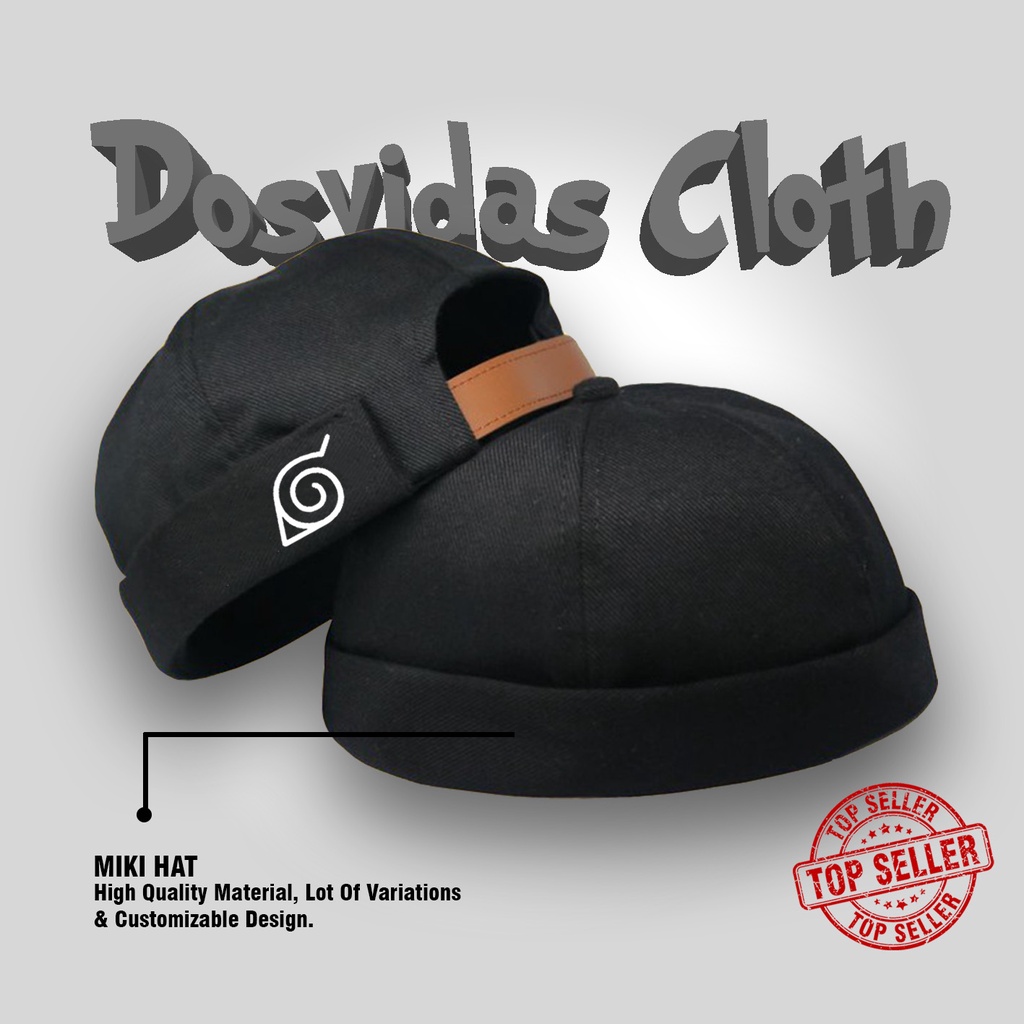 Jual Import Quality TOPI MIKI HAT MURAH PECI MIKI CLAN KONOHA TOPI PECI ...