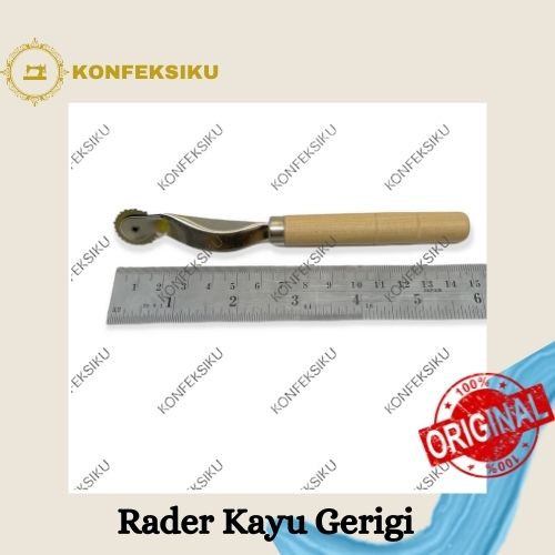 Jual RADER KAYU GERIGI / TRACING WHEEL / ALAT PENANDA POLA | Shopee ...