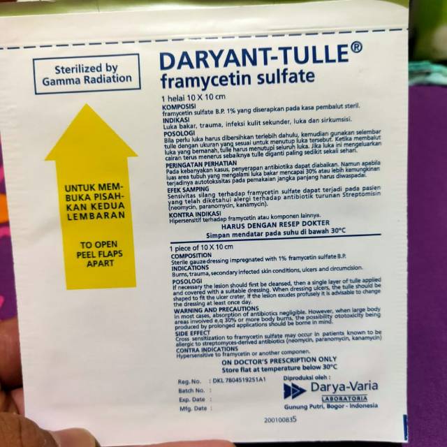 Jual FRAMYCETIN SULFATE (Daryant Tulle) | Shopee Indonesia