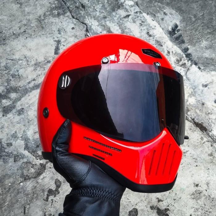 Jual Helm Custom Simpson M30 With Flat Visor | Shopee Indonesia