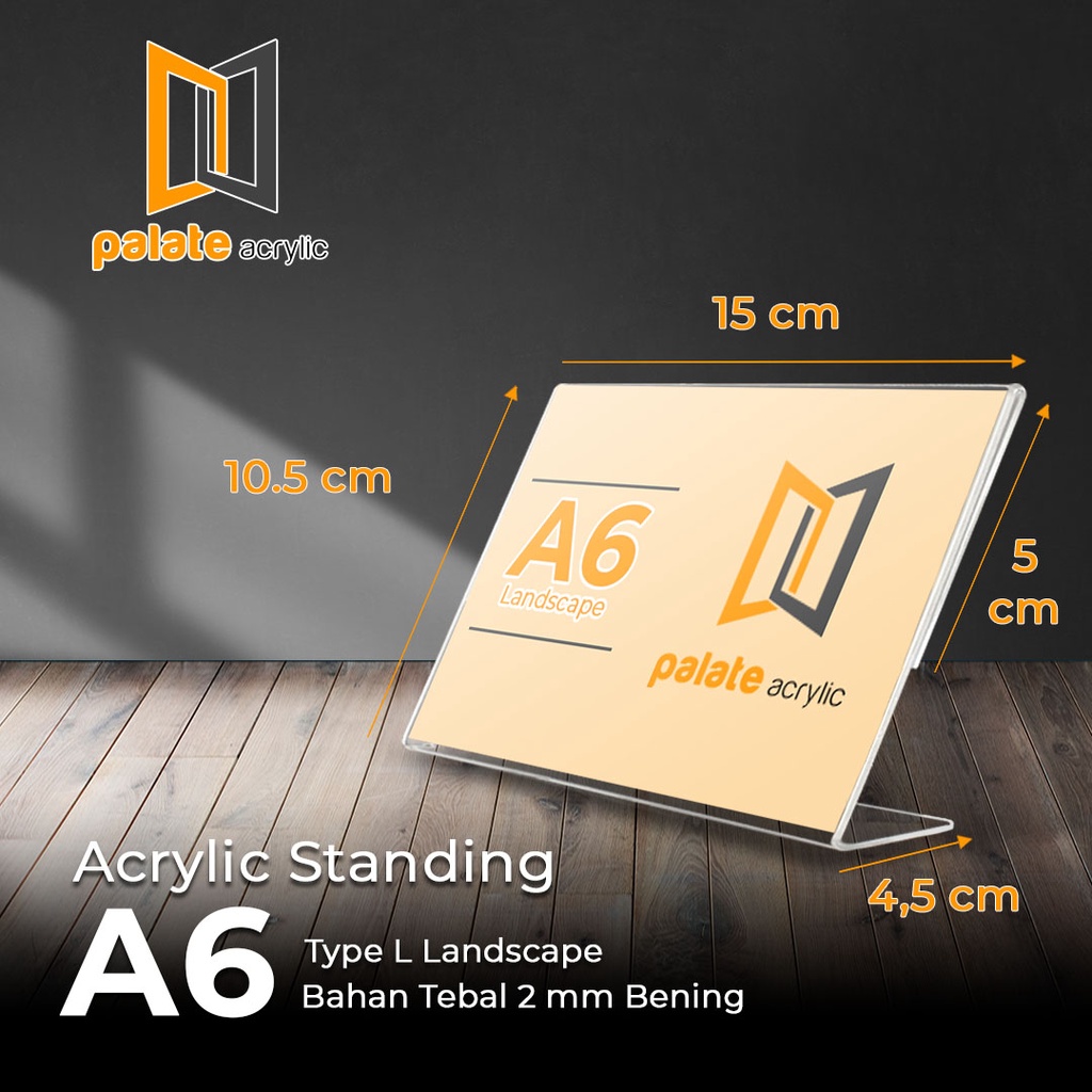 Jual AKRILIK A6 TYPE L LANDSCAPE / AKRILIK A6 / LANDSCAPE | Shopee ...