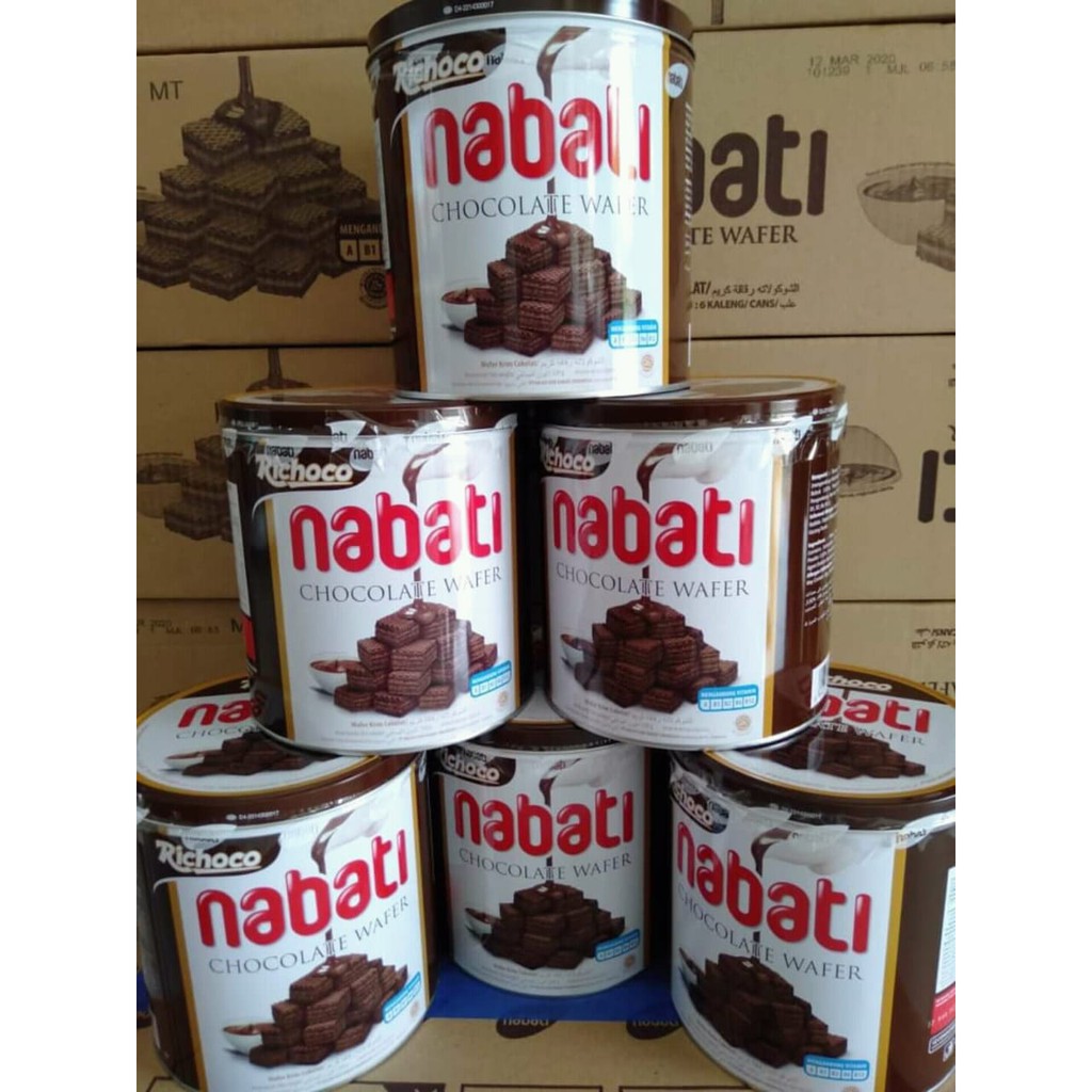 Jual Richoco Nabati Chocolate Wafer Kaleng | Shopee Indonesia