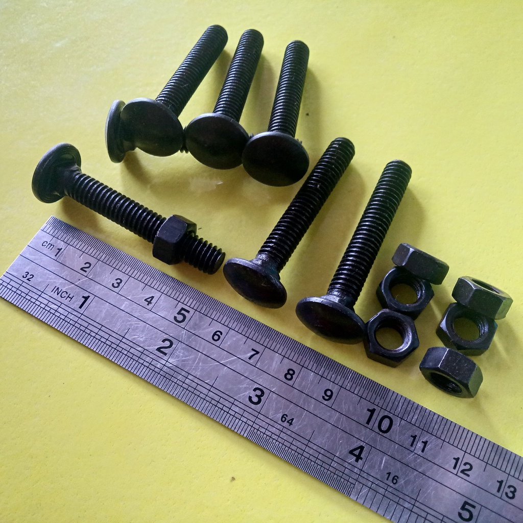 Jual BAUT MUR CB 5/16 x 2" INCHI / BAUT M8 PANJANG 5CM / BAUT 13 KUNCI ...