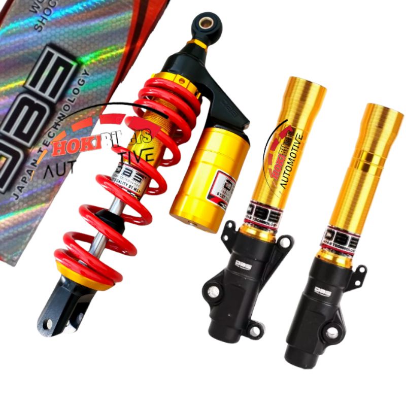 Jual paket shockbreaker set depan belakang motor matic Honda beat-scoopy-vario fi-genio DBS ...