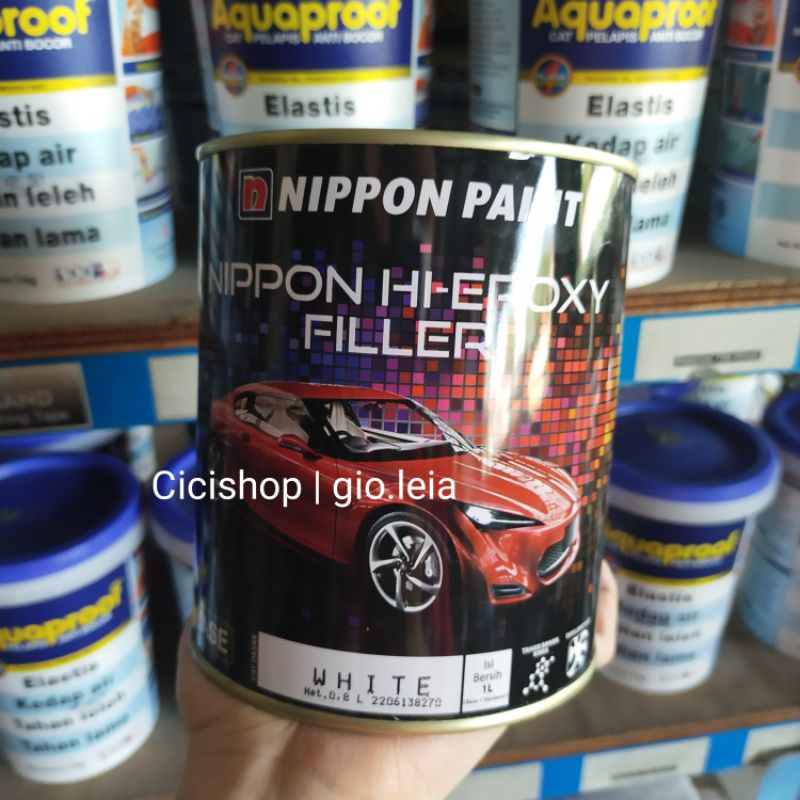 Jual Nippon hi- epoxy filler putih white | cat dasar besi | cat dasar ...