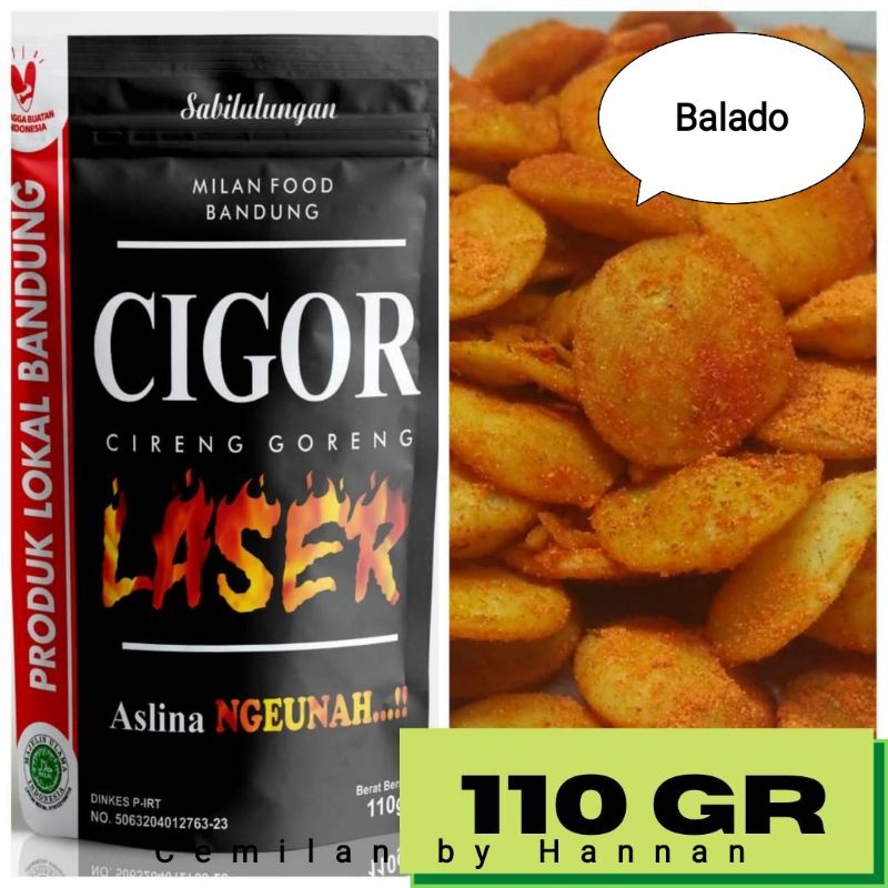 Jual Cireng Goreng Cigor Laser Makanan Ringan Kekinian 110 gr - Milan ...
