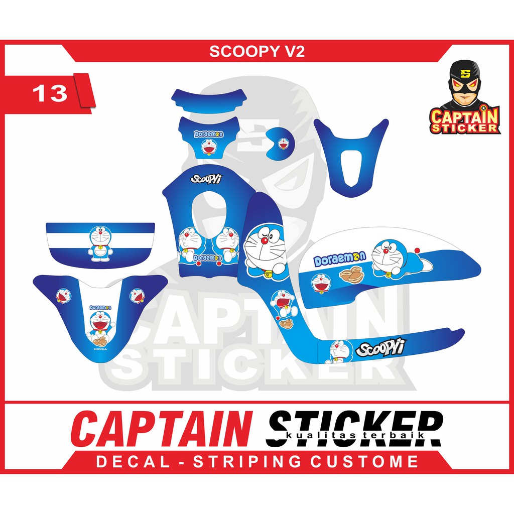 Jual Sticker Decal Scoopy F1 13 | Shopee Indonesia