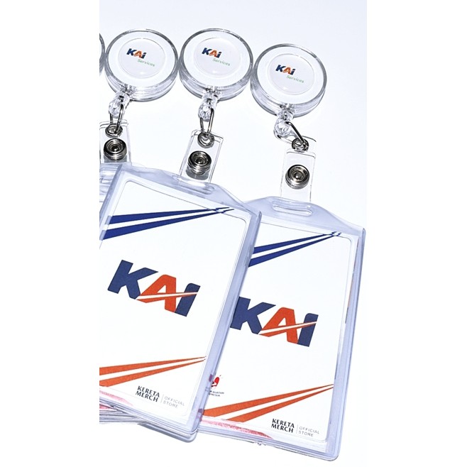 Jual KERETA API INDONESIA ID CARD HOLDER YOYO TRANSPARAN NAME TAG ...