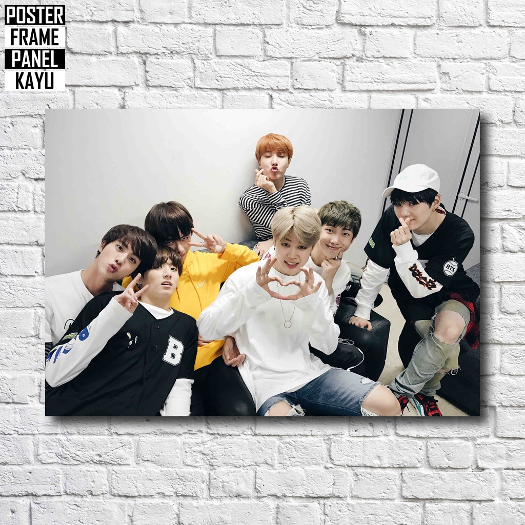 Jual Poster BTS Frame Kayu Solid A4 BTS122 | Shopee Indonesia