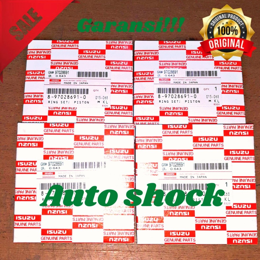 Jual RING PISTON ISUZU DMAX OLD 4JJ1 STD | Shopee Indonesia