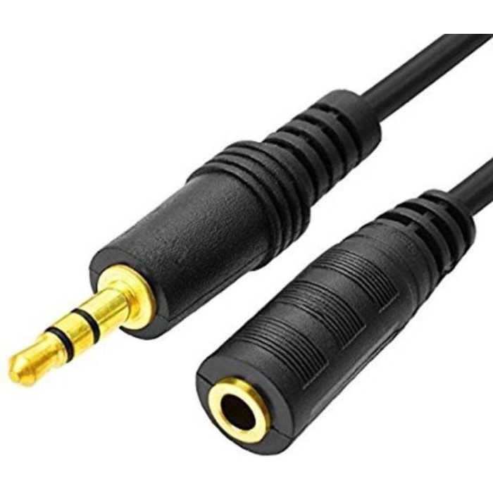 Jual Kabel Perpanjangan Aux Audio Jack 3.5mm Male to Female Extension 5 m | Shopee Indonesia