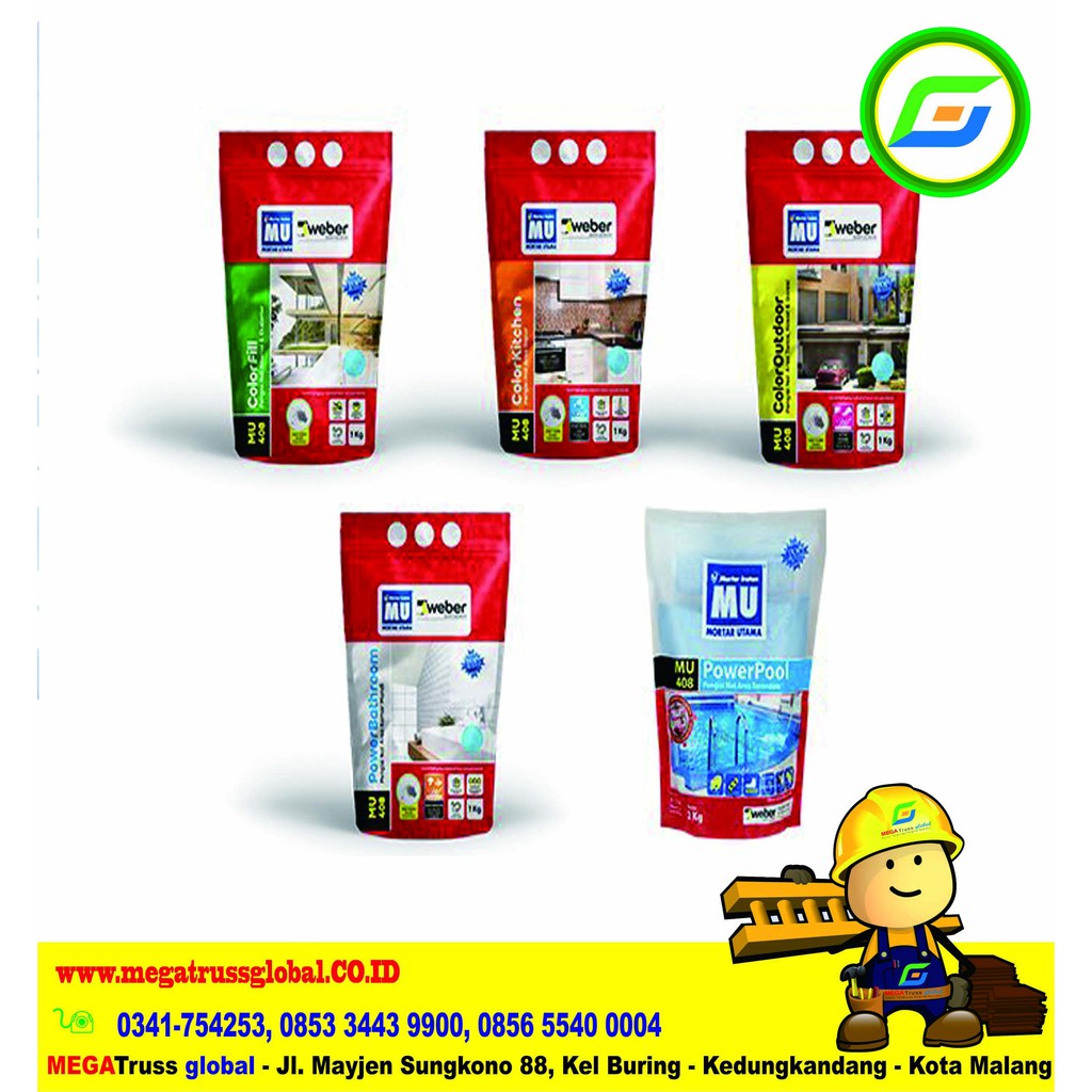Jual MU 408 Nat Keramik 1 kg Color Fill - Mortar Utama 408 - Material ...