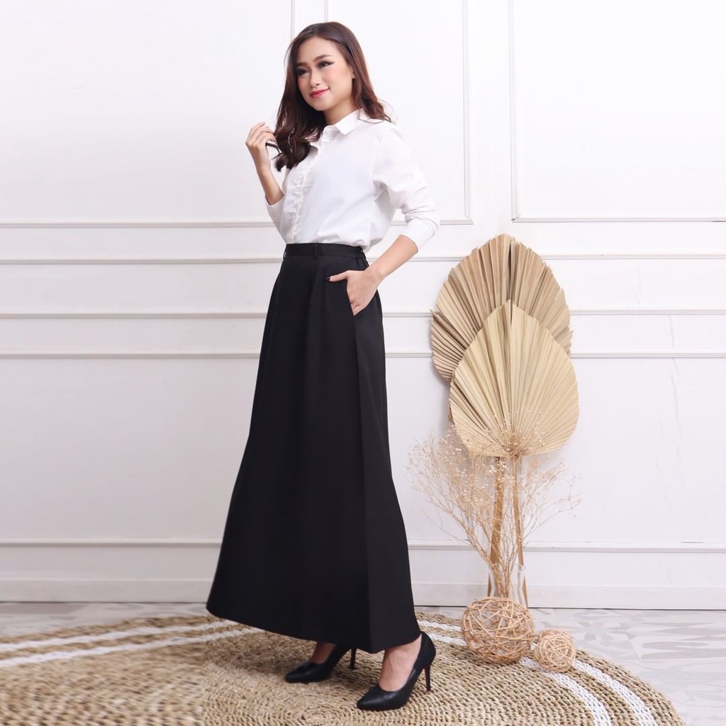 Jual Rok Kerja | Rok Payung | Rok Formal | Rok A Line Maxi ukuran jumbo ...