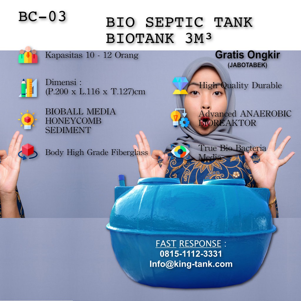 Jual Sepiteng BIOTANK BIOFIL 3000 Liter / 3m3 | Shopee Indonesia