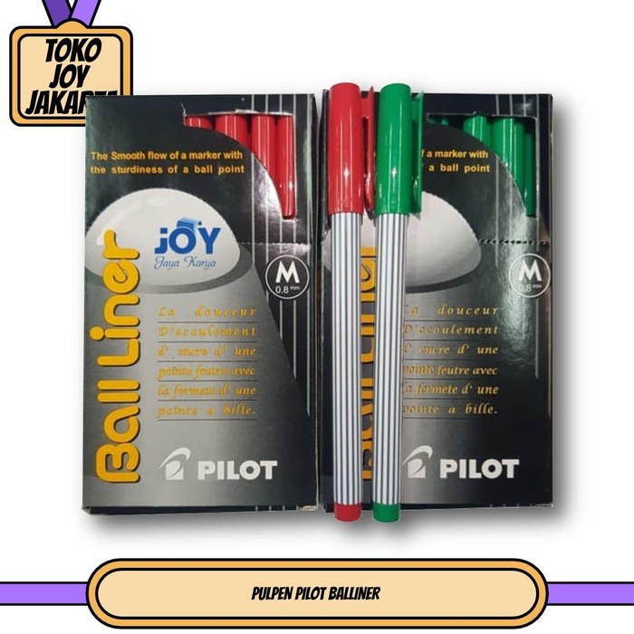 Jual PULPEN PILOT BALLINER / Merah / Hijau / Pena | Shopee Indonesia