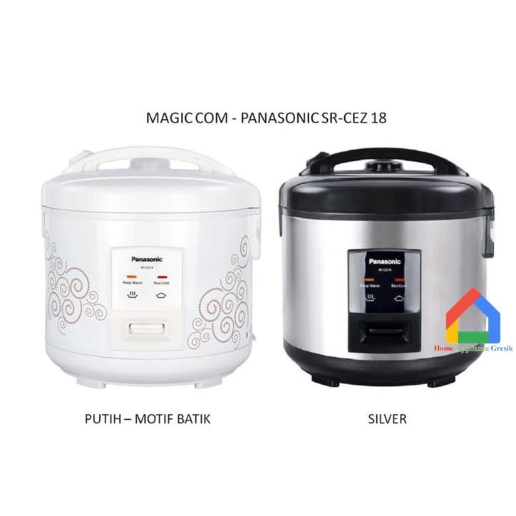 Jual Magic Com Panasonic 1.8 L SR CEZ18 / Rice Cooker Panasonic 1.8 L ...