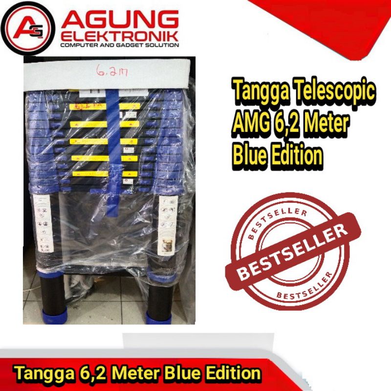 Jual TANGGA TELESCOPIC AMG 6,2 METER BLUE EDITION MURAH BERKUALITAS ...