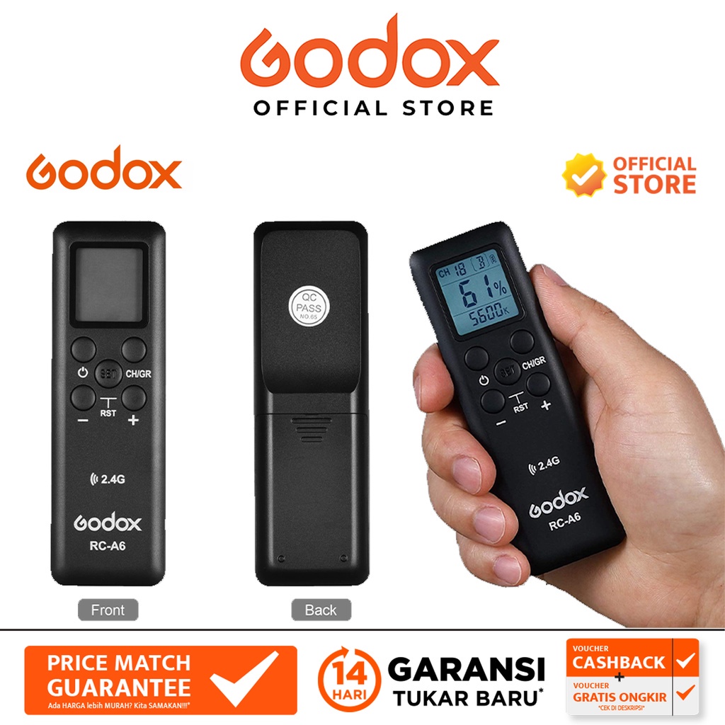 Jual Godox RC-A6 Remote Control for SL150II, SL200II, FV150, FV200 ...