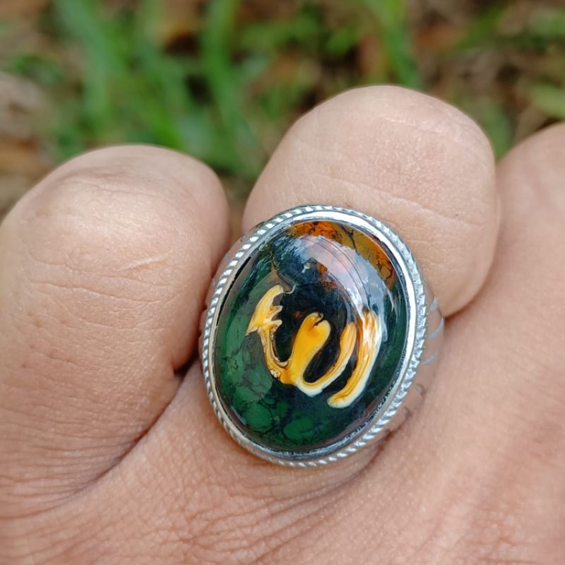 Jual CINCIN BATU EDONG PANCAWARNA LAFADZ ALLAH ORIGINAL | Shopee Indonesia