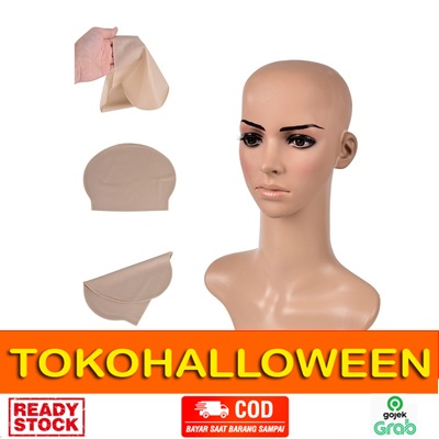 Jual Wig botak bald cap kepala botak palsu kepala latex | Shopee Indonesia