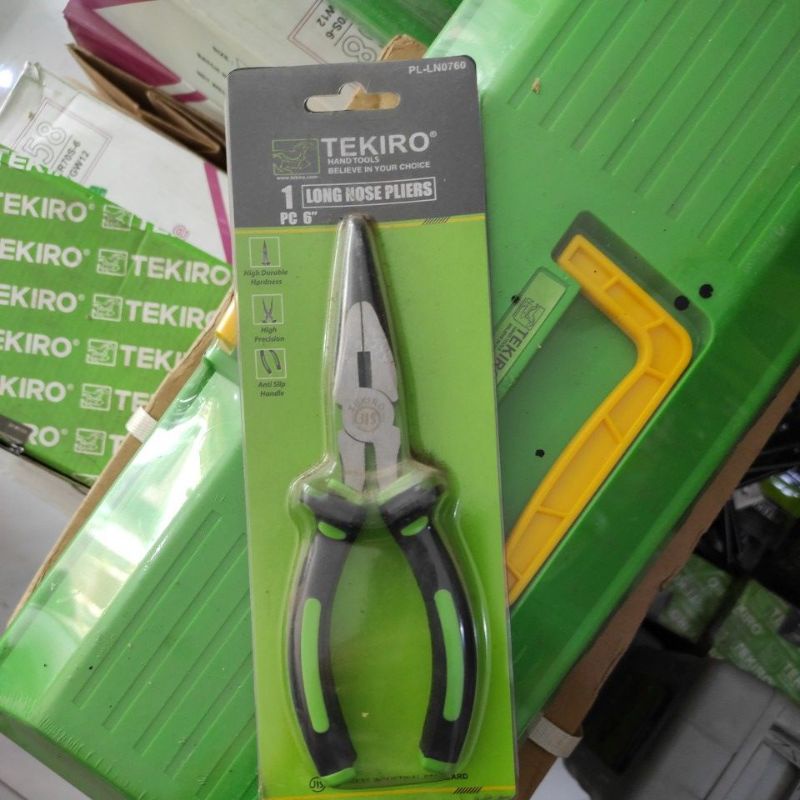 Jual Tekiro Tang lancip 6" long nose pliers 6 inch tang cucut 6 inci | Shopee Indonesia