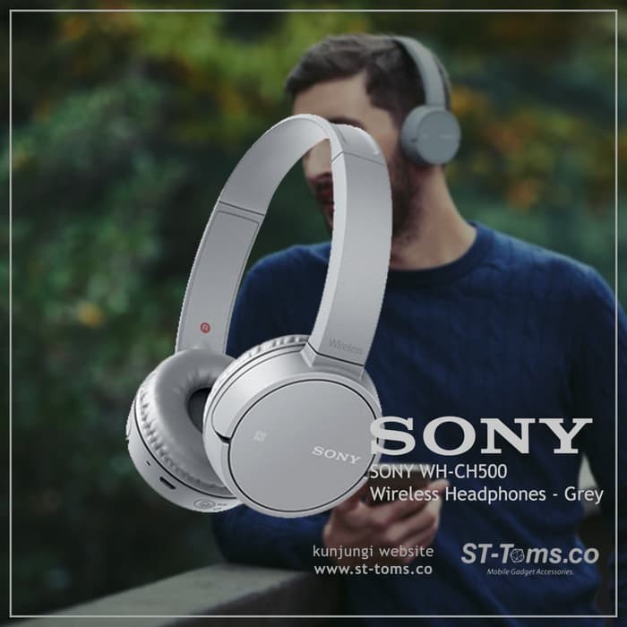 Jual Sony WH-CH500 / WH CH500 / CH 500 Wireless Headphones - Grey ...