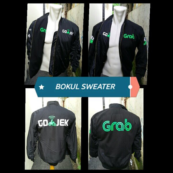 Jual jaket bomber gojek grab | Shopee Indonesia