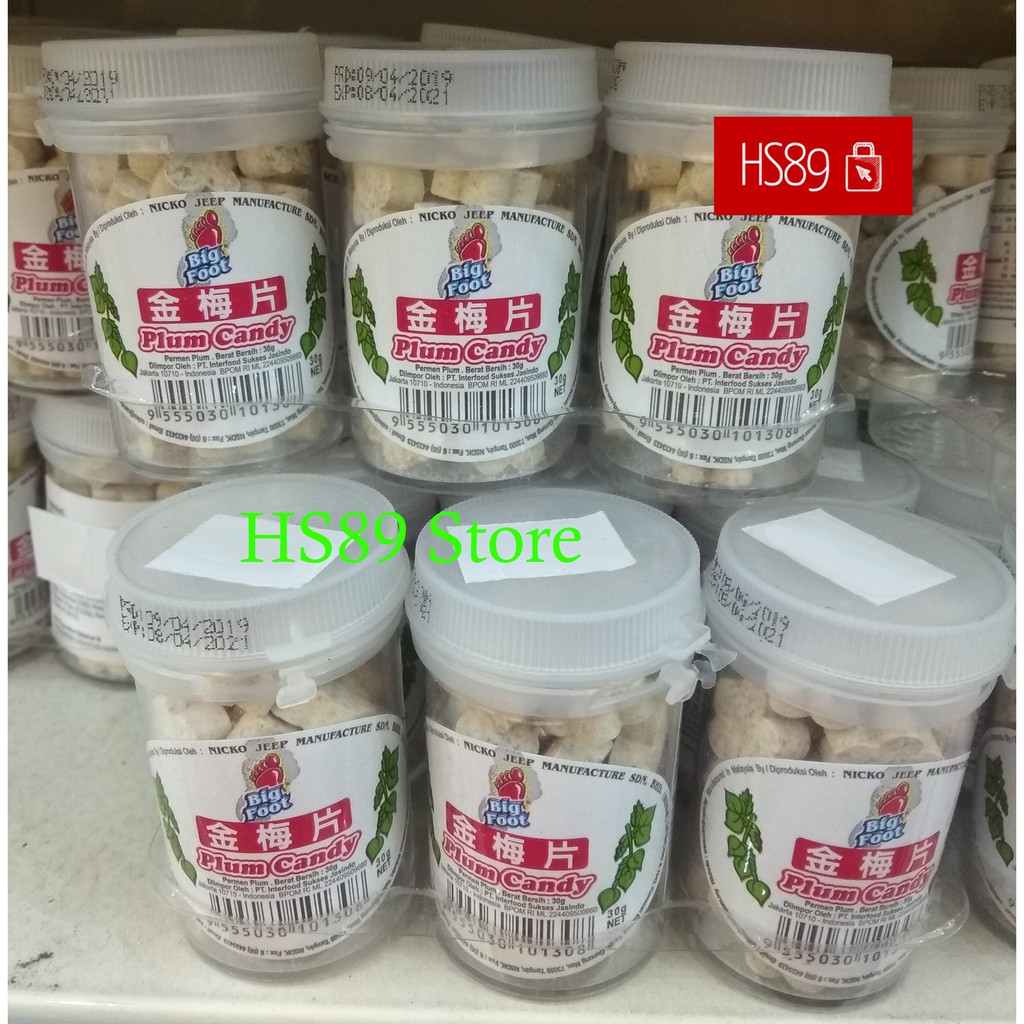 Jual Permen Plum Big Foot 30gr Plum Candy Malaysia - Permen Manis Asam ...