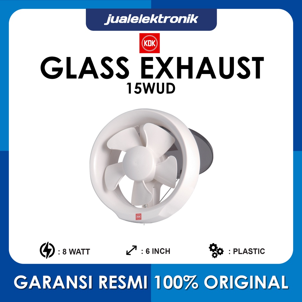 Jual KDK Exhaust Fan Dinding 6 inch - 15WUD | Shopee Indonesia