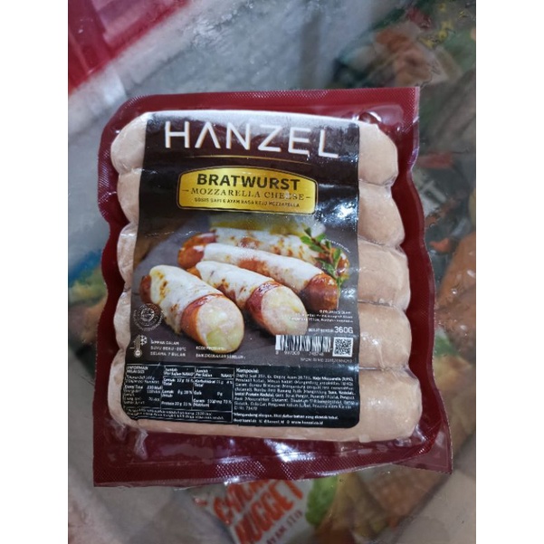 Jual Hanzel bratwurst mozzarella cheese 360 gr | Shopee Indonesia